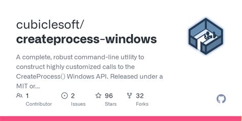 Github Cubiclesoft Createprocess Windows A Complete Robust Command Line Utility To Construct