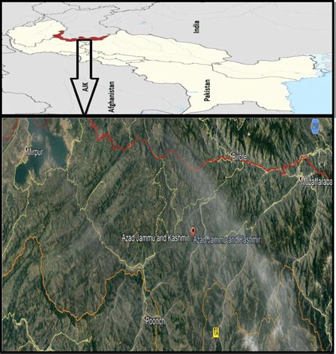 Map Of The Study Area AJK Download Scientific Diagram