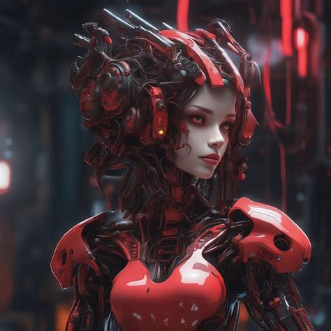 Premium Ai Image A Cute Robot Girl