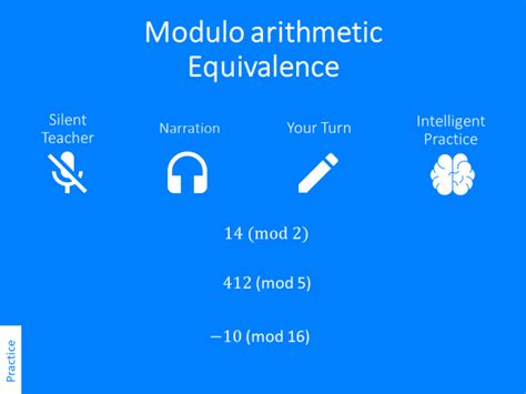Modulo Arithmetic Equivalence Variation Theory