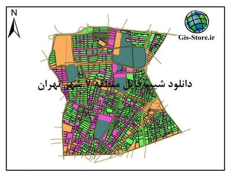 دانلود لایه شیپ فایل منطقه 7 شهر تهران فروشگاه لایه های Gis