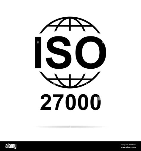 Iso 27000 Icon Information Security Management System Standard Quality Symbol Vector Button