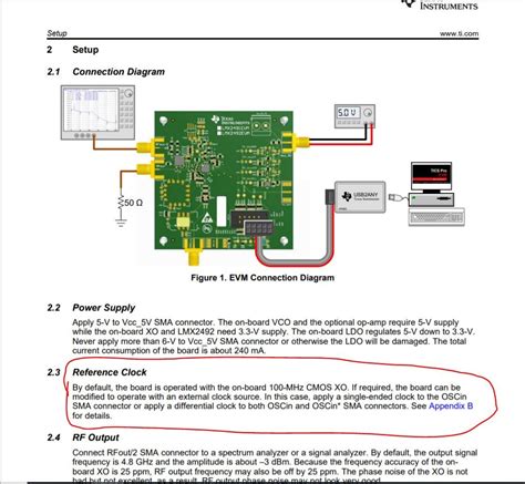 LMX2492EVM Evaluation Board Cannot Change Starting Frequency Or Create Ramp Signal Clock