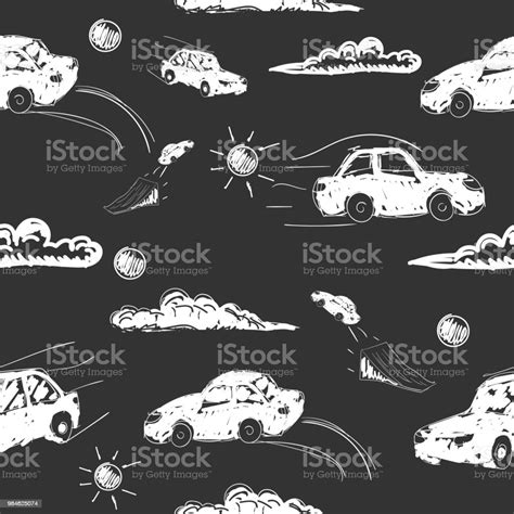 놀라운 원활한 벡터 자동차 패턴입니다 아기 장난감 기계와 장식입니다 일러스트 레이 션 0명에 대한 스톡 벡터 아트 및 기타 이미지 0명 갈색 귀여운 Istock