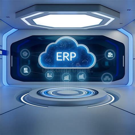 Empowering Enterprises With Scalable And Flexible Cloud Erp Solutions Stock Illustration