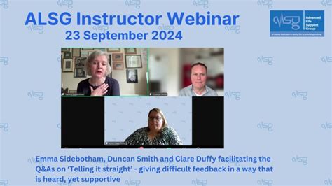 Advanced Life Support Group On Linkedin Effectiveteaching Alsgwebinar