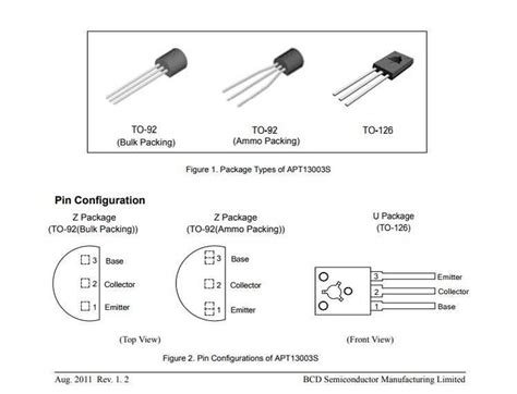 Complete 13003b Transistor Datasheet Specs Pinout Applications