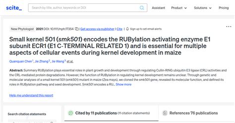 Small Kernel 501 Smk501 Encodes The Rubylation Activating Enzyme E1 Subunit Ecr1 E1 C