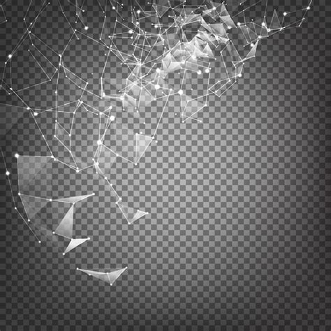 Free Vector Science Illustration Of Abstract Polygons