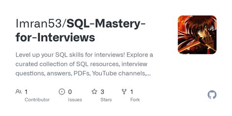 Sql Mastery For Interviewsfor Theory Part At Main · Imran53sql