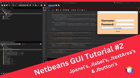 netbeans gui tutorial [2025] 2 jlabel s jpanel s jtextarea s