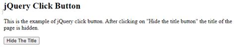 Jquery Click Button How To Use Jquery Click With Examples