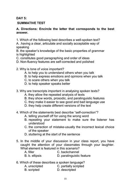 English 10 Q1 Week 8 Day 1 5 Jenefer Week 8pdf Fantasy Genres