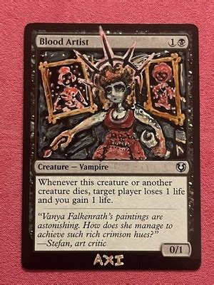 Blood Artist Altered Hand Painted Mtg Card 11 Painting Ebay