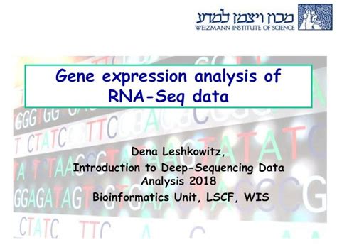 pdf gene expression analysis of rna seq datadors weizmann ac il