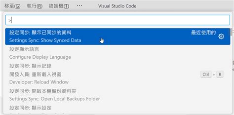 VSCode重置儲存在雲端的設定擴充套件與資料