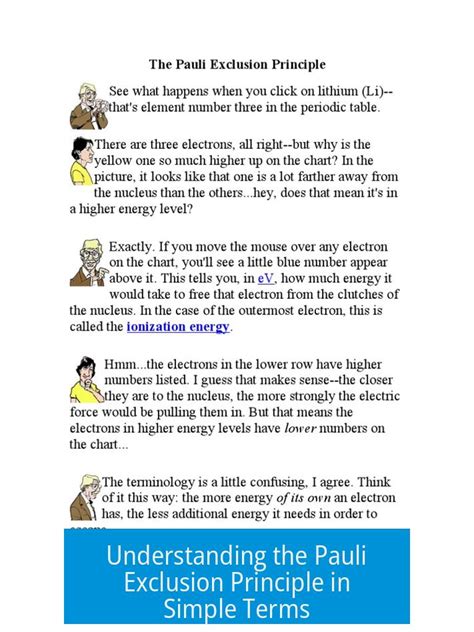 Understanding The Pauli Exclusion Principle A Simple Explanation And Key Insights Chemcafe