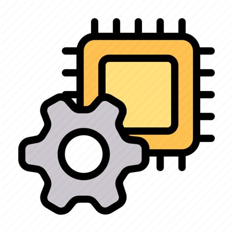 Processor Hardware Ai Cpu Chip Icon Download On Iconfinder
