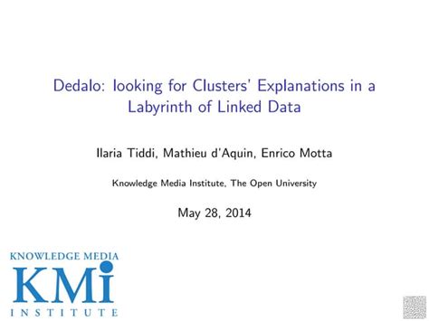 Dedalo Looking For Cluster Explanations In A Labyrinth Of Linked Data