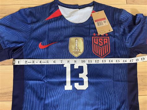 Usa Womens World Cup Away Jersey 2023 Alex Morgan Womens Large Slim