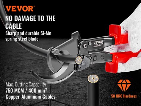 Vevor Ratcheting Cable Cutter 280mm Ratchet Wire And Cable Cutter Cut
