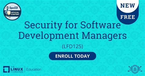Security For Software Development Managers Lfd125 Linux Foundation