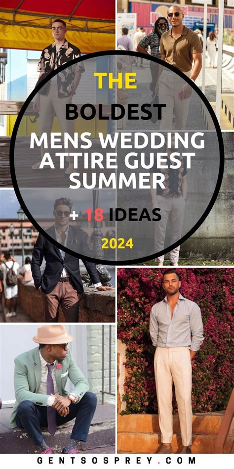 Explore 2024s Top 18 Elegant Mens Summer Wedding Guest Attire Styles For Eve In 2024