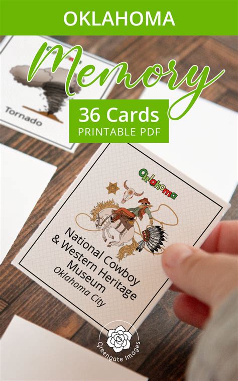 Oklahoma Memory Game Greengate Images