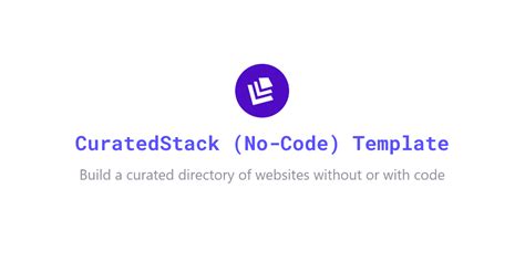 GitHub Sandoche CuratedStack Nocode Template At Undesign