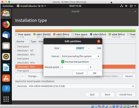 partitioning ubuntu 18 04 installation ask ubuntu