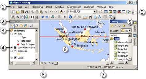 Mengenal Bagian Bagian ArcMap Navigasinya Lapak GIS