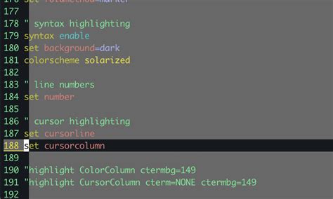 Colorscheme Change Background Color For Cursorline And Cursorcolumn Vi And Vim Stack Exchange