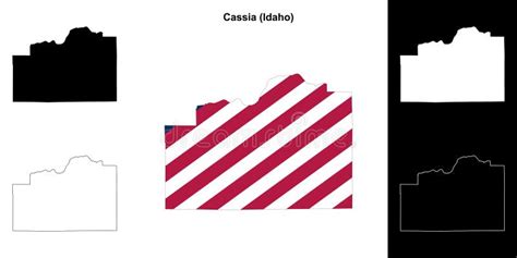 Cassia Outline Map Stock Vector Illustration Of Blank 323899921
