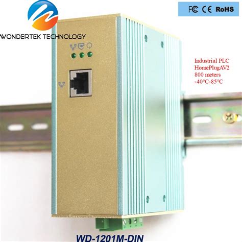 Industrial Din Rail Powerline Ethernet Extender For System Integrator Powerline Adapter And