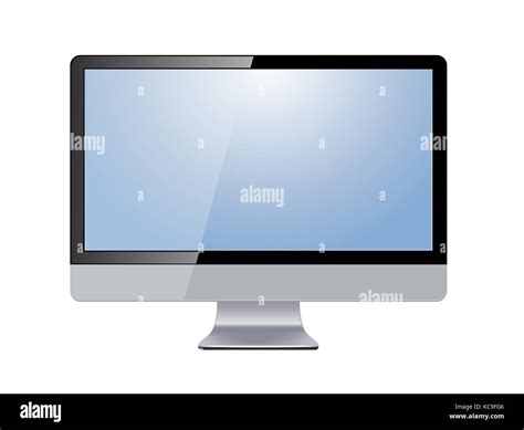 Lcd Tv Monitor Isolated Vector Illustration Stock Vector Image And Art Alamy