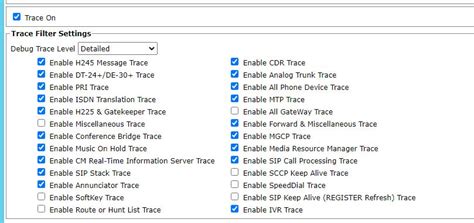Sip Trace Issue There Is No Sip Message To Display Cisco Community
