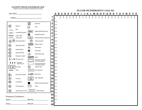 Facility Site Plan And Storage Map Instructions Template In Word And Pdf Formats Page 2 Of 2