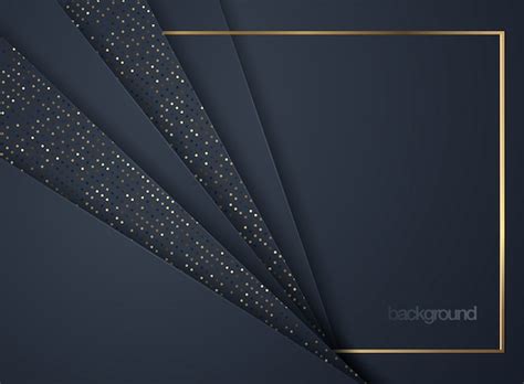 Premium Vector Abstract 3d Background With Black Paper Layers Vector Geometric Illustration