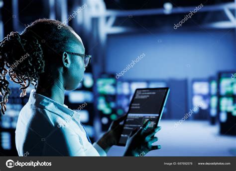 System Administrator Builds Firewall Protection Server Room Housing Advanced Infrastructure