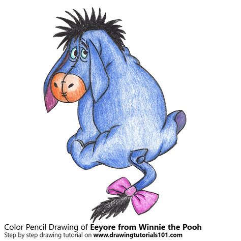 How To Draw Eeyore From Winnie The Pooh Winnie The Pooh Step By Step