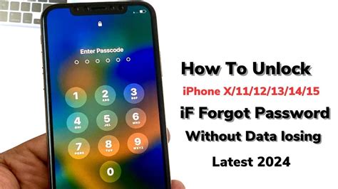 How To Unlock IPhone X Xs 11 12 13 14 15 Series IF Forgot IPhone