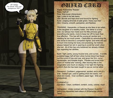 Guild Card Kassandra By Aberrantapostle Hentai Foundry