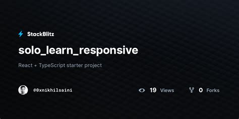 Sololearnresponsive Stackblitz