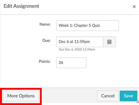 Availability And Lock Dates For Canvas Assignments The College Of