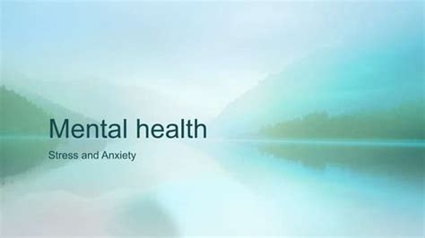 Mental Health And Wellbeing Orientation Lecture Pptx Brain And