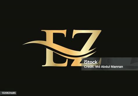 워터 웨이브 Ez 로고 벡터 비즈니스 및 회사 정체성을 위한 Swoosh Letter Ez 로고 디자인 결정체에 대한 스톡 벡터 아트 및 기타 이미지 Istock