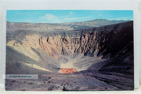 California Ca Death Valley National Monument Ubehebe Crater Postcard