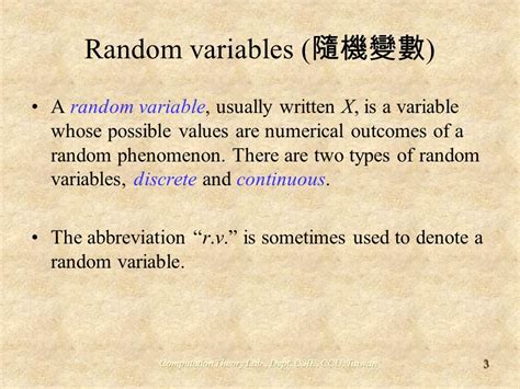 Introduction To Probability Theory ‧ 2 1 ‧ Speaker Chuang Chieh Lin