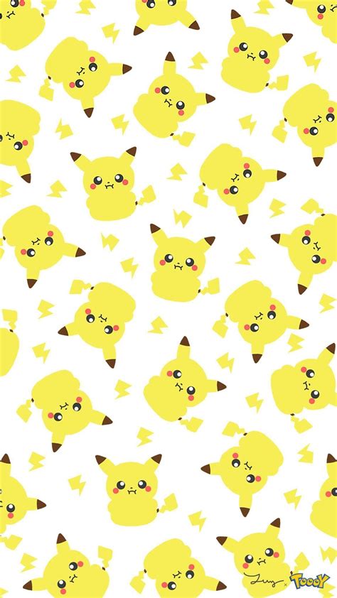 Pikachu Pattern Wallpaper