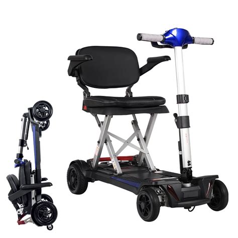 Electric Powered Mobility Scooter 48lbs Lightweight Folding Mobility Scooters With Removable